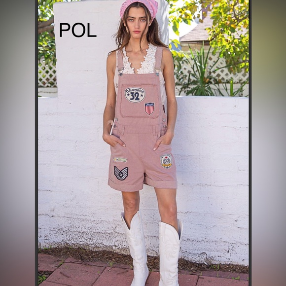POL | Jeans | Bp256pol Perfection In Redtan Denim Overalls Wamazing ...